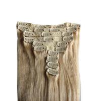 China 120g Clip In Hair Extensions Straight Lace Weft Remy Human Hair 10-32 Inch for sale
