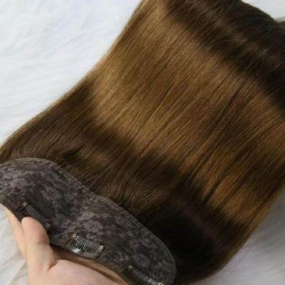 China Straight Clip In Hair Extensions 32 Inch One Piece Weft 100% Remy Human Hair for sale