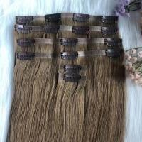 China Soft Smooth Luster Seamless Clip In Hair Extensions Suppliers for sale