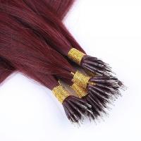 China 100% Remy Human Hair Nano Ring Pre Bonded Hair Extensions 10-32 Inch Straight for sale