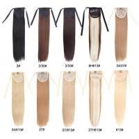 China 100% Remy Human Hair Straight Ponytail Extension Tape In for Black Hair 16 Inch 80g for sale