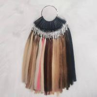 China Suborui 180g Hair Extension Colour Ring 30 Piece Human Hair Color Swatch Ring for sale