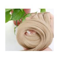 China 100g Remy Human Hair Weft Extensions No Shedding Hand Tied 18-22 Inch for sale