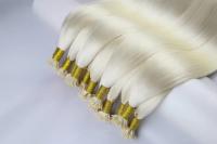 China Straight Pre Bonded Hair Extensions I Tip Bead 32 Inch 100g Remy Human Hair Keratin Tips for sale