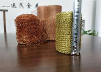 China Corrugated Copper Metal Mesh Roll 130mm Width 0.23mm Wire for Alcohol Distillation Packing for sale