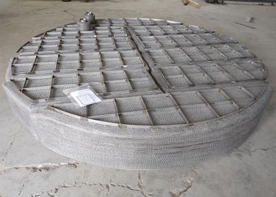 China Tail Gas Scrubbers Knitmesh Demister Filter 25mm x 3mm Flat Bar 304 Stainless Steel for sale