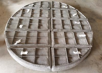 China Custom SS304 SS316 SS316L Mesh Pad Demister 110 kg/m3 for Gas Liquid Separation for sale
