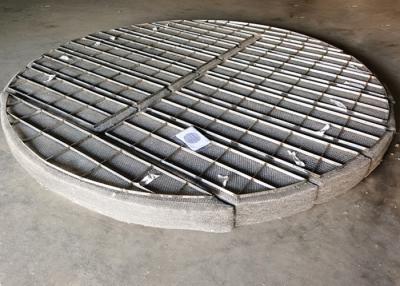 China SS304 1250x600mm Demister Pad Mist Eliminator with Drain Hole 80mm Thickness for sale
