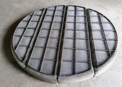 China SS316 0.15mm Knitted High Density Wire Mesh Demister Mat 128 kg/m3 with Bracket for sale