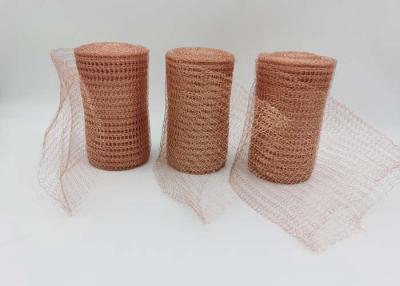 China Crimped Copper Wire Netting 4 Strands Knitting 99.9% Copper for Distillation Packing for sale