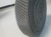 China 100mm SS321 0.23mm Wire Compressed Knitted Mesh For Gas Liquid Filter Screen for sale