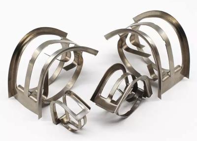 China 1/2 Inch SS316L Metal Random Packing Saddle Rings 40# ISO9001 for sale