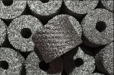 China Compressed Knitted Wire Mesh Airbag Filter Stainless Steel 300mm Wide 0.17mm Wire for sale