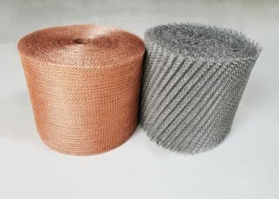 China Pure Copper Knitted Wire Mesh Bulk Rolls 100mm-300mm Width for Rodent Pest Control for sale