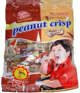 China Wholesale Peanut Coffee Crisp Candy 4g Packs with Private Label & OEM Services for sale