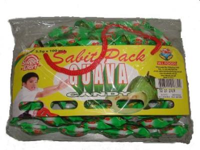 China Guava Fruit Candy 4g per Pack 350g per Bag with OEM Private Label Service and Printed Bag Packaging for sale