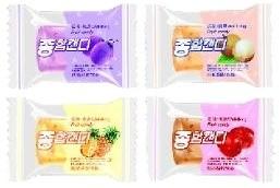 China Factory Supply Fruit Filling Soft Candy 10g Packs with OEM Service and Bulk 2000g Bags for sale
