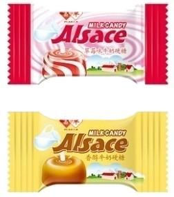 China Strawberry & Alsace Milk Candy - 4g Individual Packs, 2500g Bulk Bags with OEM & Private Label Options for sale