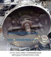 China USED HINO TRANSMISSION 33121-2642 USADA HINO CAJA USADO GEAR BOX F20C F17C F17D EF750 for sale