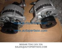 China Alternador NISSAN TD42 23100-11T18 NISSAN Patrol SAFARI ALTERNATOR,24V,35 AMP,TD42 for sale