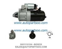China 0001109025 0001109200 - BOSCH Starter Motor 12V 2KW 9T for sale