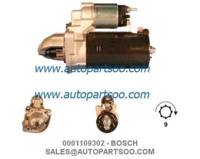 China 0001109302 0001109303 - BOSCH Starter Motor 12V 2.5KW 9T MOTORES DE ARRANQUE for sale