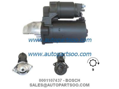 China 0001107437 0986021240 - BOSCH Starter Motor 12V 1.1KW 9T MOTORES DE ARRANQUE for sale