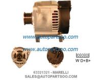 China 63320141 63321197 - MARELLI Alternator 12V 55A Alternadores for sale