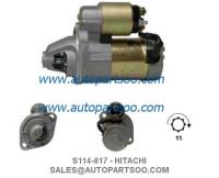 China S13-211 S13-289 - HITACHI Starter Motor 12V 2KW 9T MOTORES DE ARRANQUE for sale