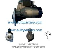 China S13-211 S13-289 - HITACHI Starter Motor 12V 2KW 9T MOTORES DE ARRANQUE for sale