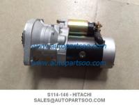China S114-146 124450-77010 - Hitachi Starters Yanmar Tractor Combine Harvester 12V 15T 1.3W for sale