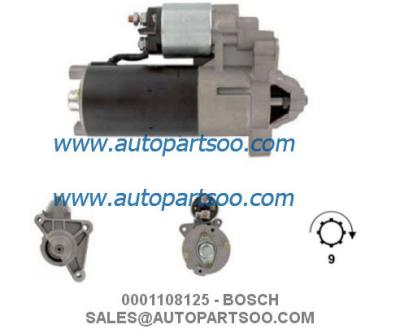 China 0001108125 0001108162 - BOSCH Starter Motor 12V 1.4KW 9T MOTORES DE ARRANQUE for sale