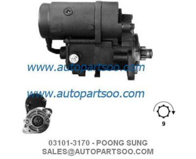 China 03101-3170 03101-3190 - POONG SUNG Starter Motor 12V 2KW 9T MOTORES DE ARRANQUE for sale