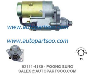 China 03111-4180 OK60G-18-400 POONG SUNG Starter Motor 12V 2.2KW 11T MOTORES DE ARRANQUE for sale