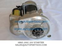 China Brand New J08C Starter Motor For Hino FD JO8C 2Bolt 24V for sale