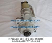 China Brand New Mitsubishi Starter Motor For Mitsubishi 6D14 6D15 6D16 for sale