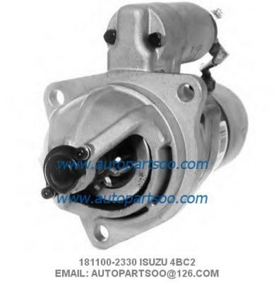 China ISUZU 4BC2 Starter Motor 181100-2330 03122-7021 for sale
