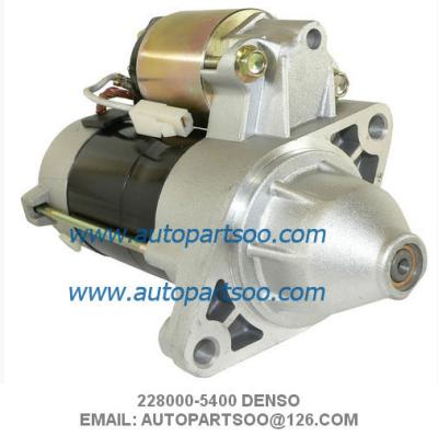 China Denso Starter Motor 228000-5400 WAI 18414N 12V 9Tooth 0.9kw Kubota Mower Front for sale