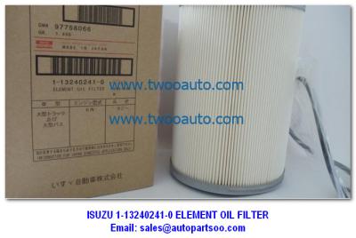 China ISUZU 1-13240241-0 ELEMENT OIL FILTER for sale