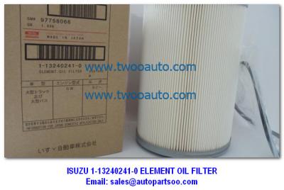 China ISUZU 1-13240241-0 ELEMENT OIL FILTER GENUINE for sale