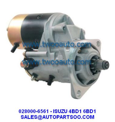 China Starter Motor ISUZU NPR 4BC2 4BE1 4BD1 4BG1 12V 0280006560 028000-6560 128000-0491 for sale