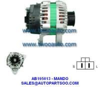 China AB195013 37300-37110 - MANDO Alternator 12V 95A Alternadores for sale