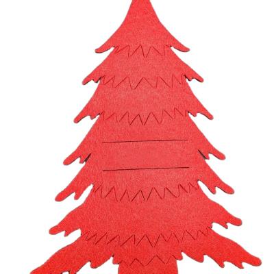 China Home Decors Storage Covers Color Felt Christmas Tree Silverware Holders Cutlery Holder Viable Tableware Pocket for sale