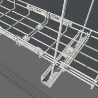 China industrial / commercial Grid Cable Tray , Linear Stainless Steel Wire Basket Cable Tray for sale