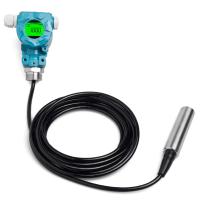 China Hank HK-802M4 Submersible Water Level Sensor 4-20mA RS485 Transmitter 0-200m Range IP68 for sale