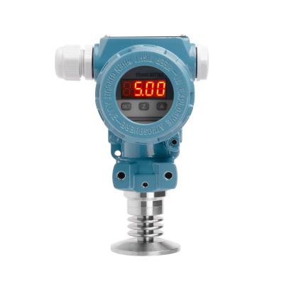 China Hank HK-801M4 Sanitary Clamp-Mounted Pressure Transmitter with LCD Display, 0.1% Accuracy, -0.1-100MPa Range for sale