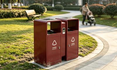 China AI Control Smart Waste Bin Sensor Lid Intelligent Trash Can Smoke Alarm for sale