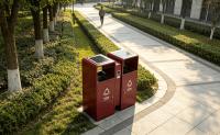 China Voice Prompt Sensor Activated Trash Can Smart Sorting Smart Waste Bin Data Analysis for sale