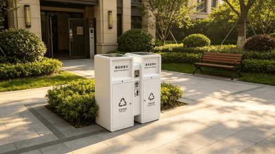 China Smart Sorting Smart Waste Bin AI Control Solar Compacting Trash Can Voice Prompt for sale