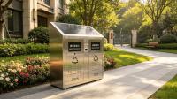China Customizable Smart Waste Bin Intelligent Sorting Solar Panel Garbage Can for sale
